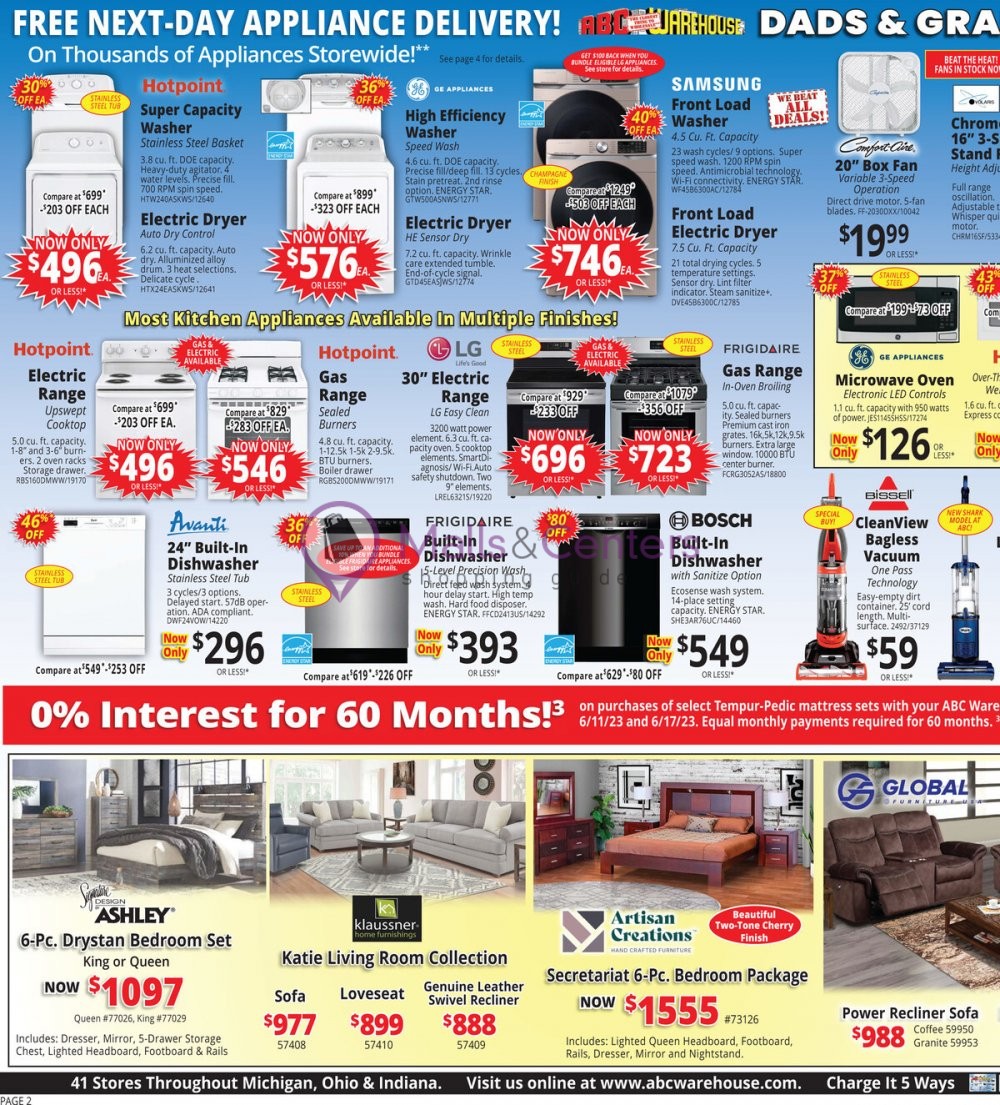 ABC Warehouse Weekly ad valid from 06/11/2023 to 06/17/2023 - MallsCenters
