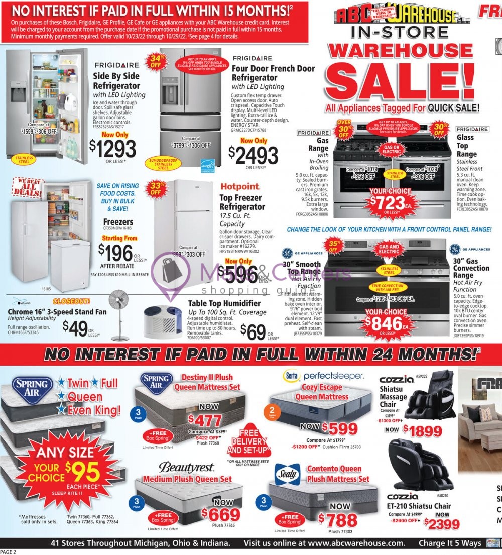 ABC Warehouse Weekly Ad - sales & flyers specials - MallsCenters