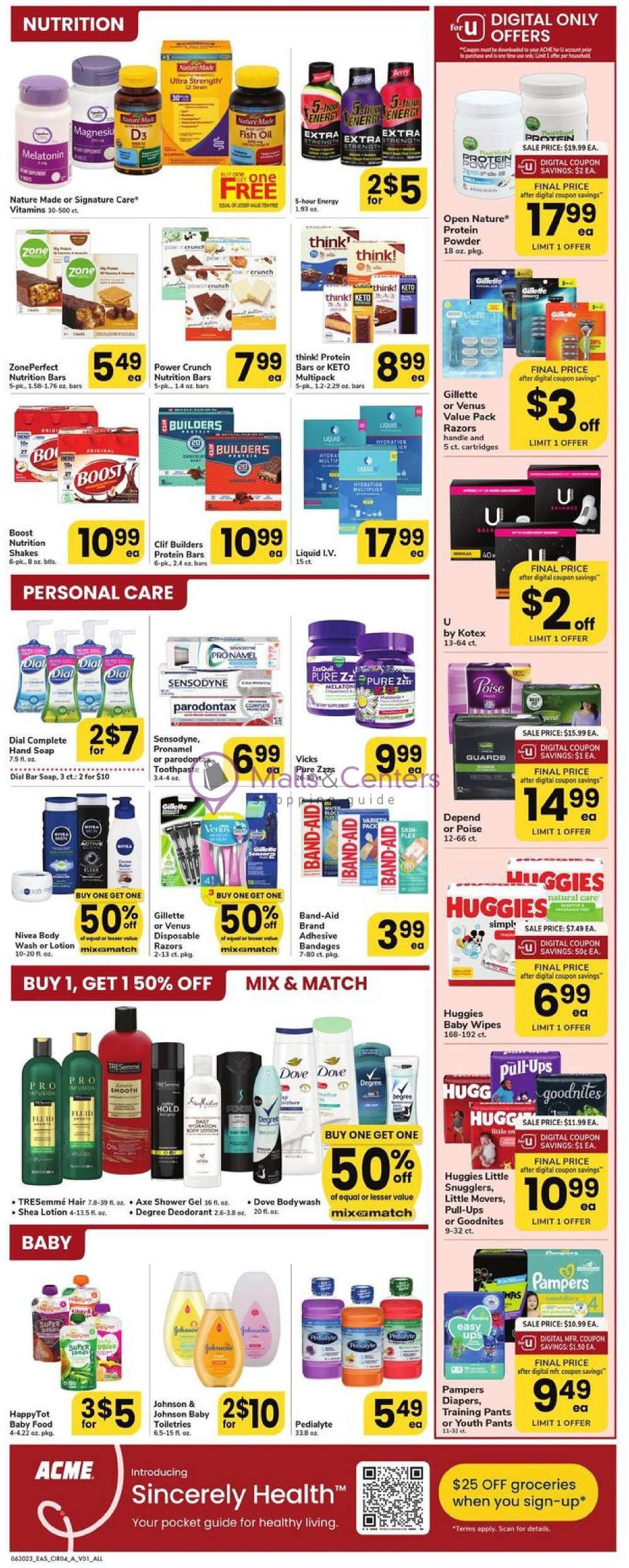Acme Weekly Ad - sales & flyers specials - MallsCenters