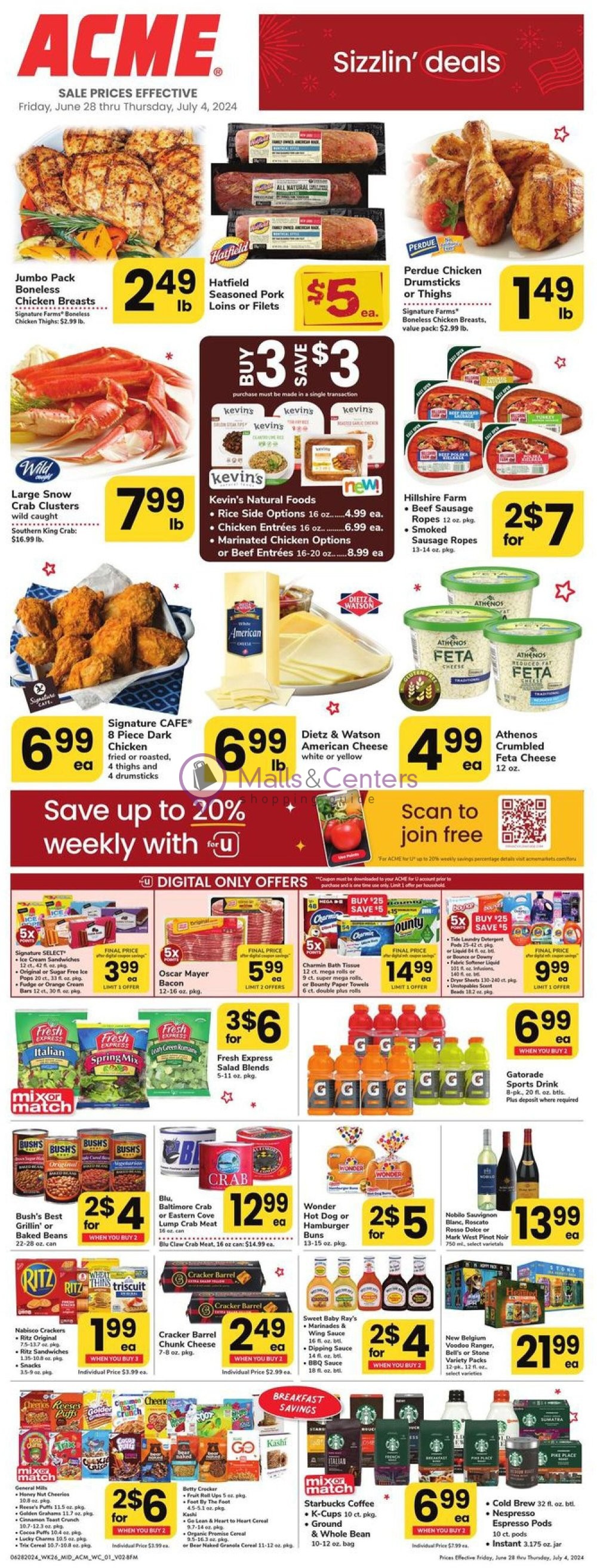 Acme Weekly ad valid from 06/28/2024 to 07/04/2024 - MallsCenters