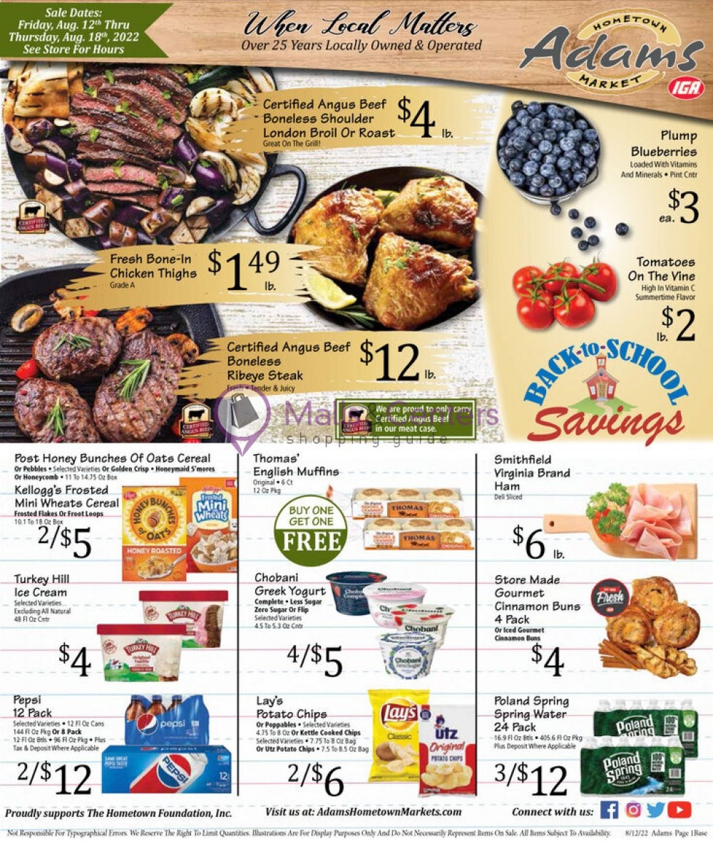 Adams hometown market Weekly Ad - sales & flyers specials - MallsCenters