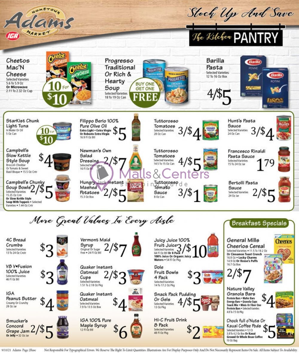 Adams hometown market Weekly Ad - sales & flyers specials - MallsCenters