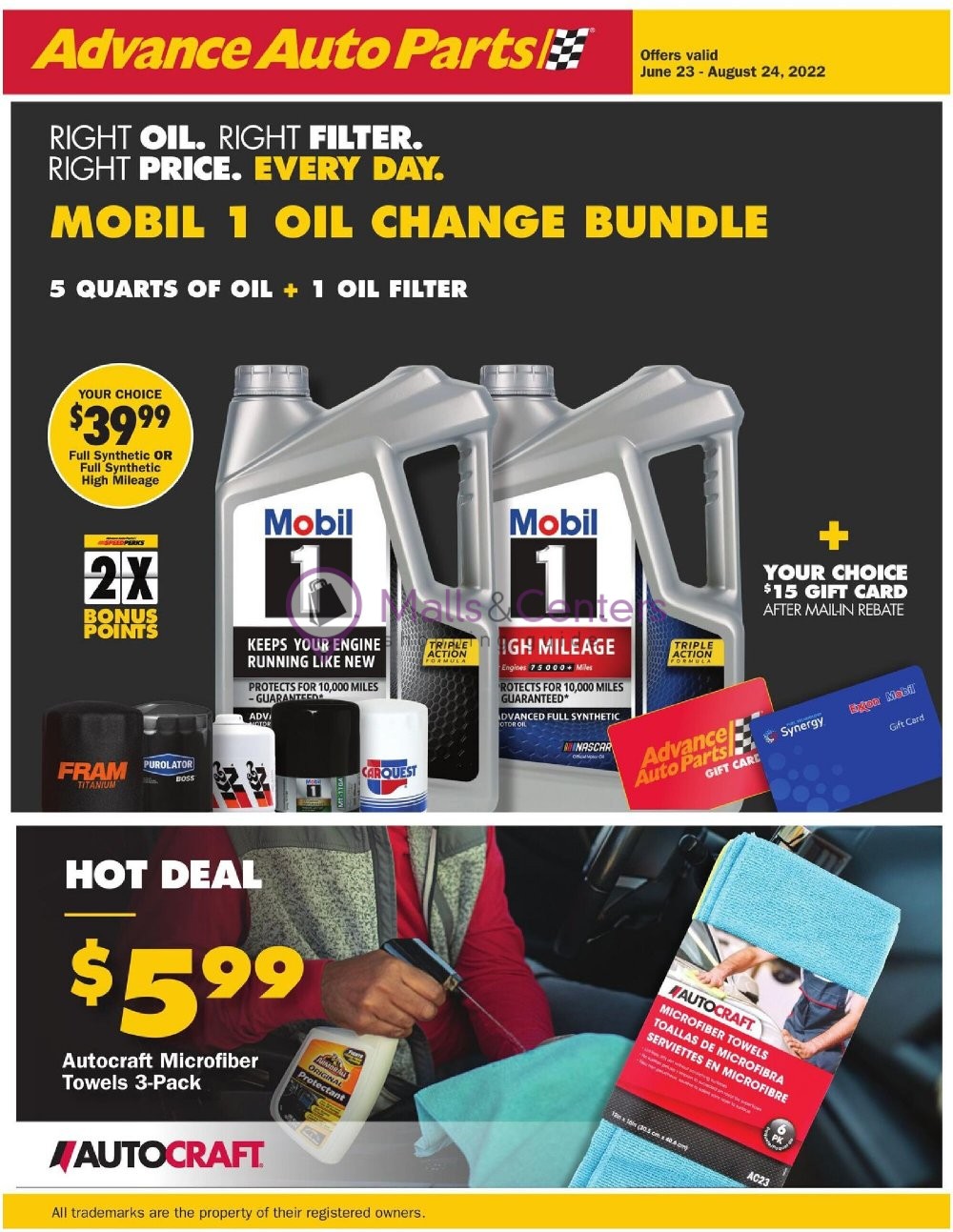 Advance Auto Parts Weekly Ad - sales & flyers specials - MallsCenters