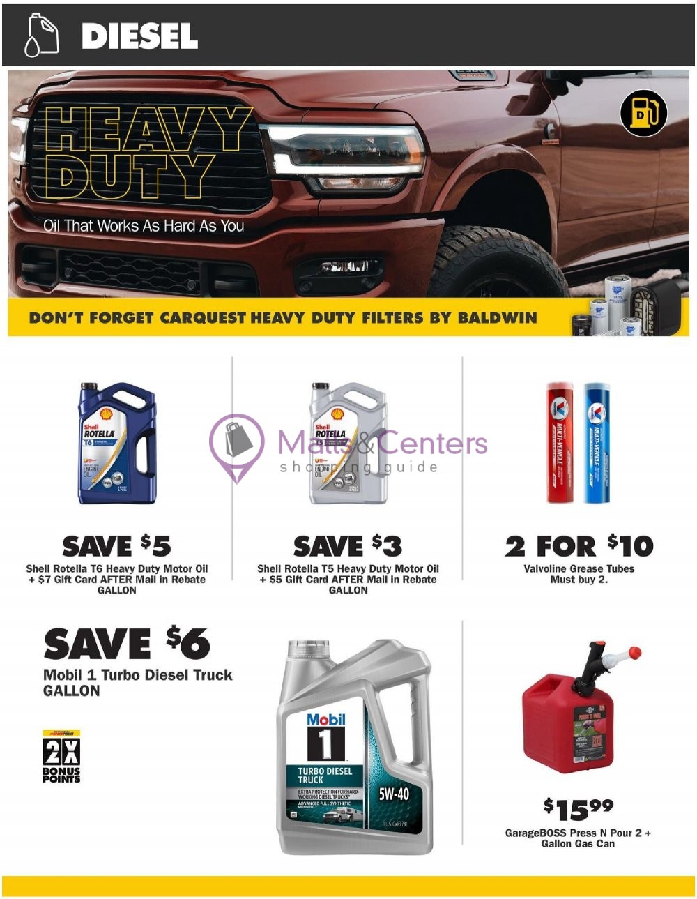 Advance Auto Parts Weekly Ad - sales & flyers specials - MallsCenters
