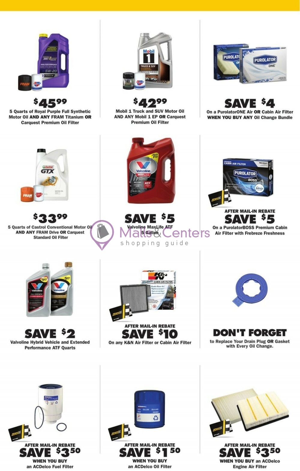 Advance Auto Parts Weekly Ad - sales & flyers specials - MallsCenters