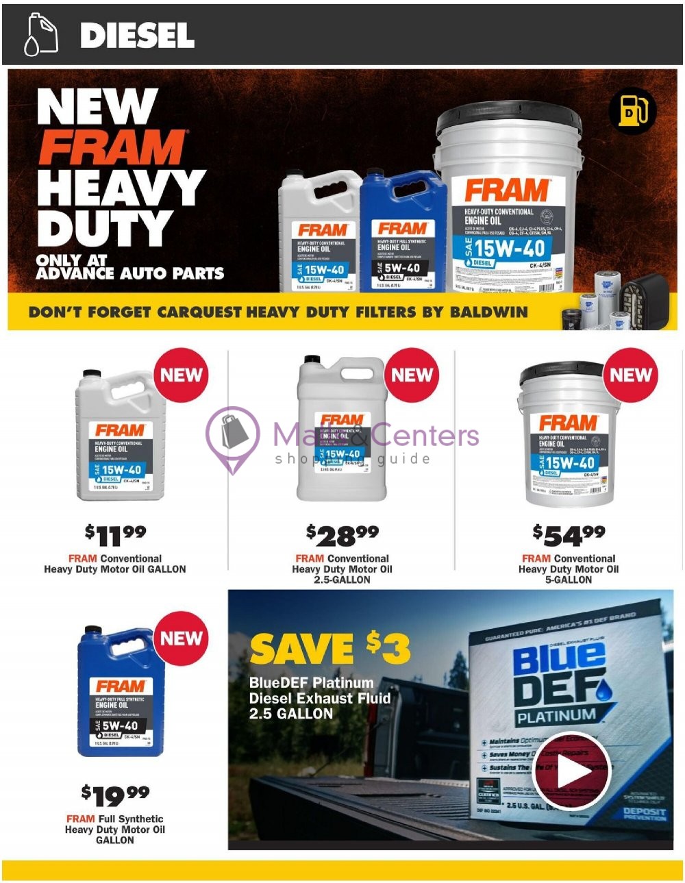 Advance Auto Parts Weekly Ad - sales & flyers specials - MallsCenters