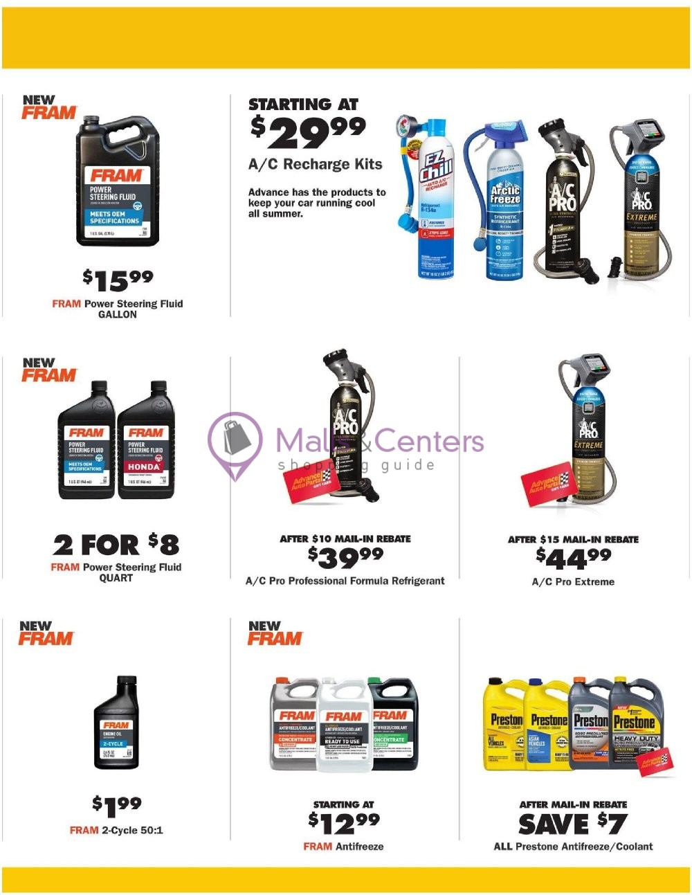 Advance Auto Parts Weekly Ad - sales & flyers specials - MallsCenters
