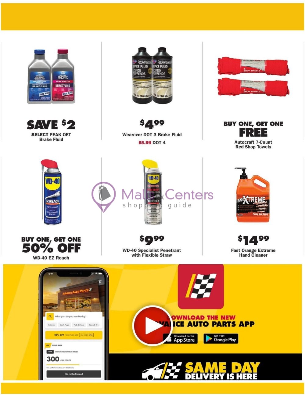 Advance Auto Parts Weekly Ad - sales & flyers specials - MallsCenters