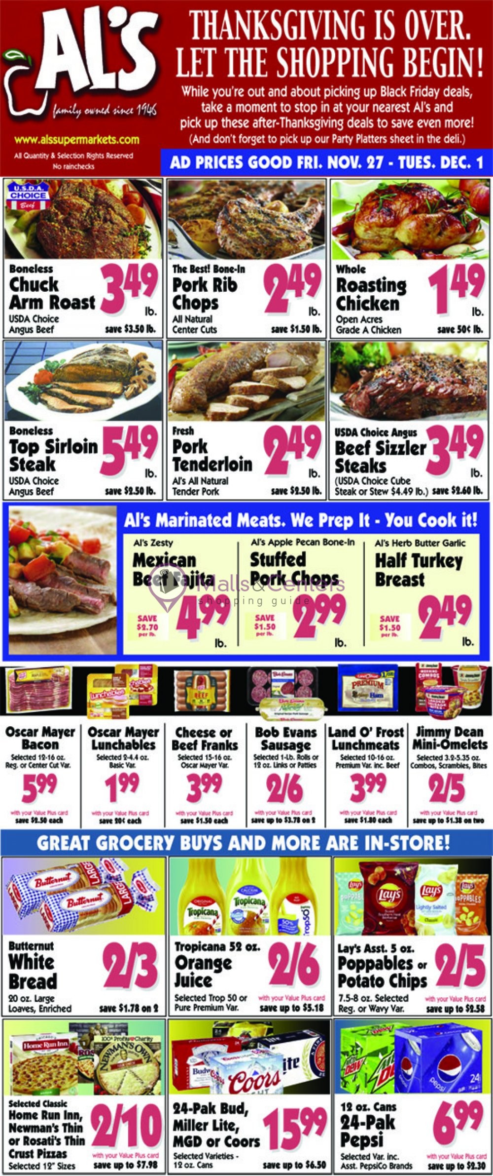 Al's Supermarket Weekly Ad - sales & flyers specials - MallsCenters