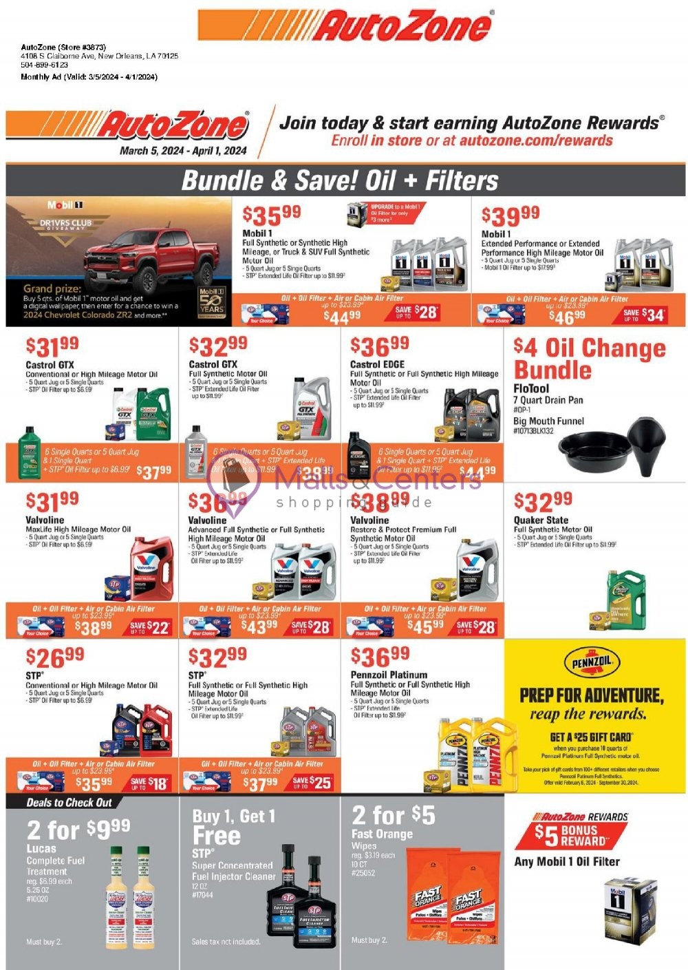 AutoZone Weekly Ad, from Tue, 3/5/2024 - sales & flyers specials ...