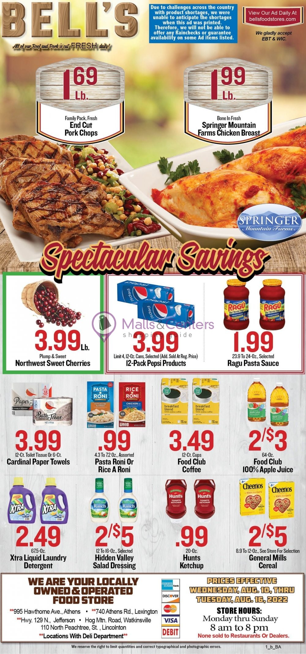 Bell's Food Stores Weekly Ad - sales & flyers specials - MallsCenters
