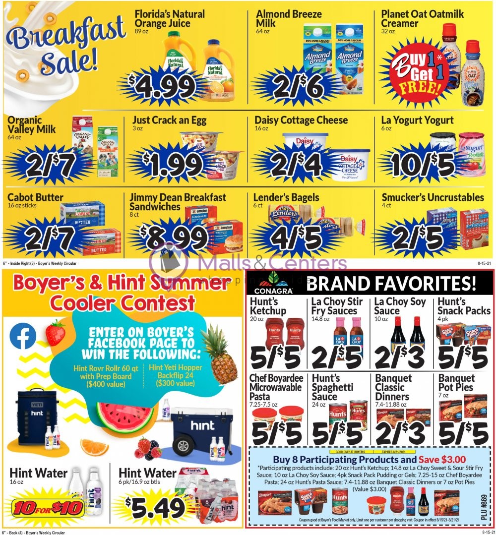 Boyer's Food Markets Weekly Ad - sales & flyers specials - MallsCenters