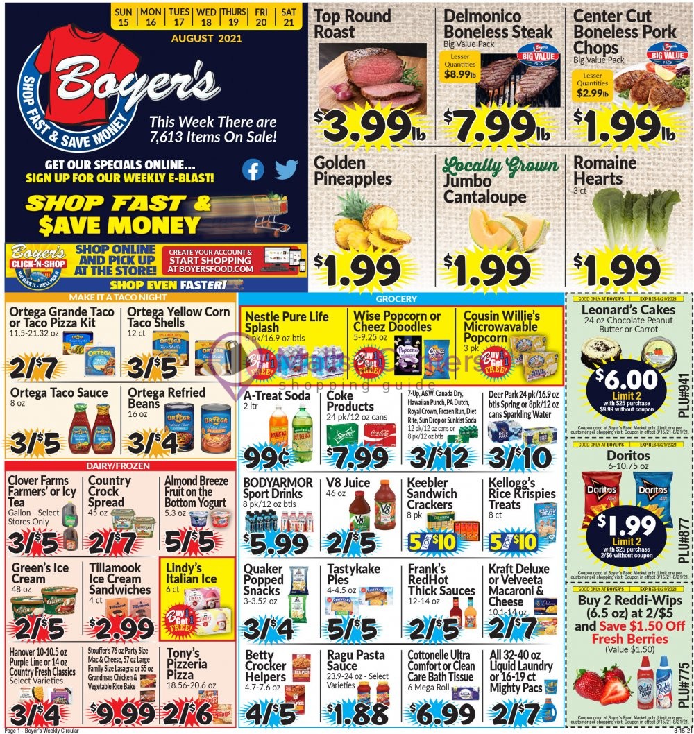 Boyer's Food Markets Weekly Ad - sales & flyers specials - MallsCenters