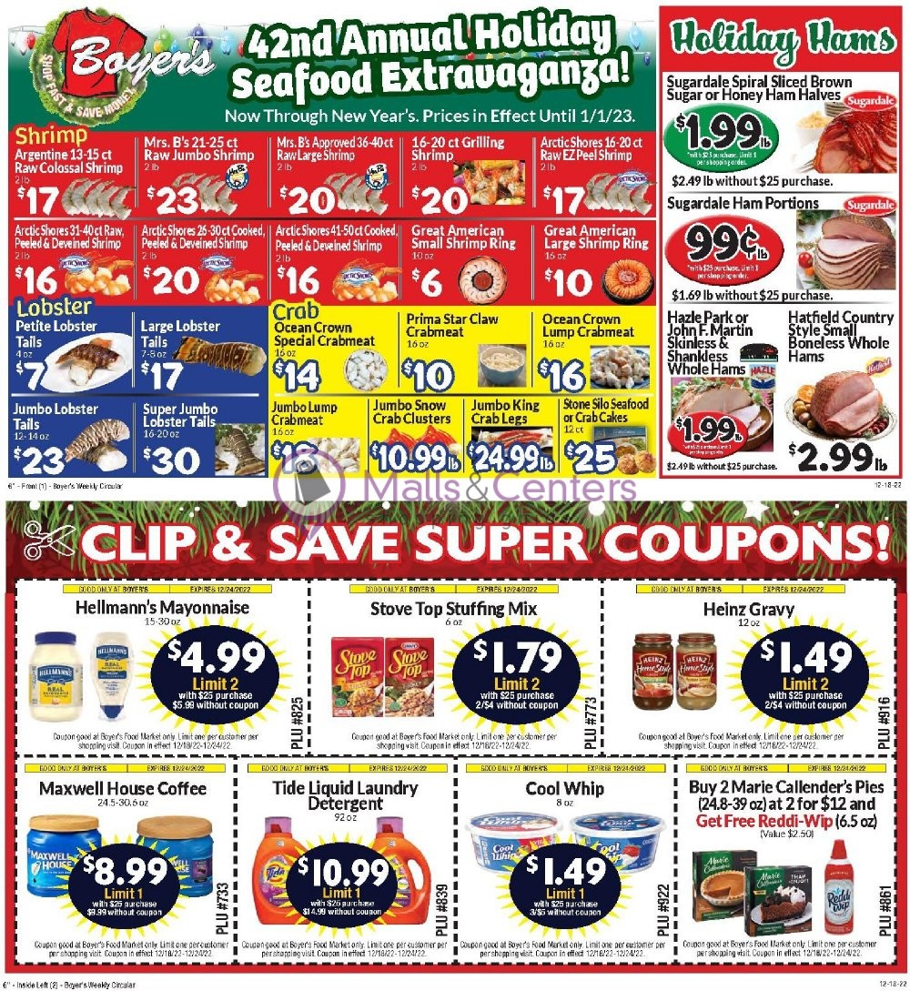 Boyer's Food Markets Weekly Ad - sales & flyers specials - MallsCenters