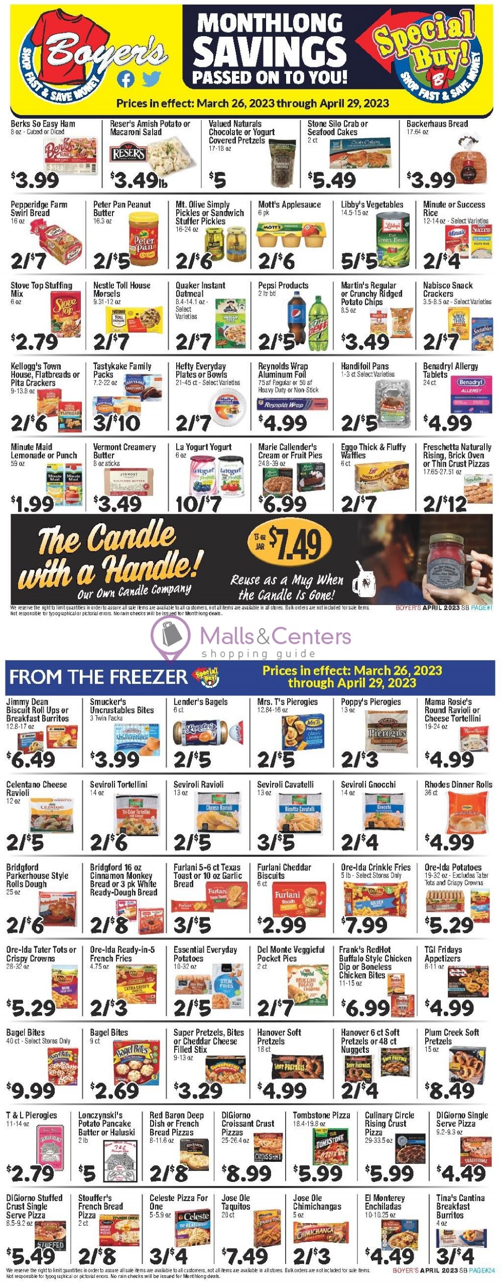 Boyer's Food Markets Weekly Ad - sales & flyers specials - MallsCenters