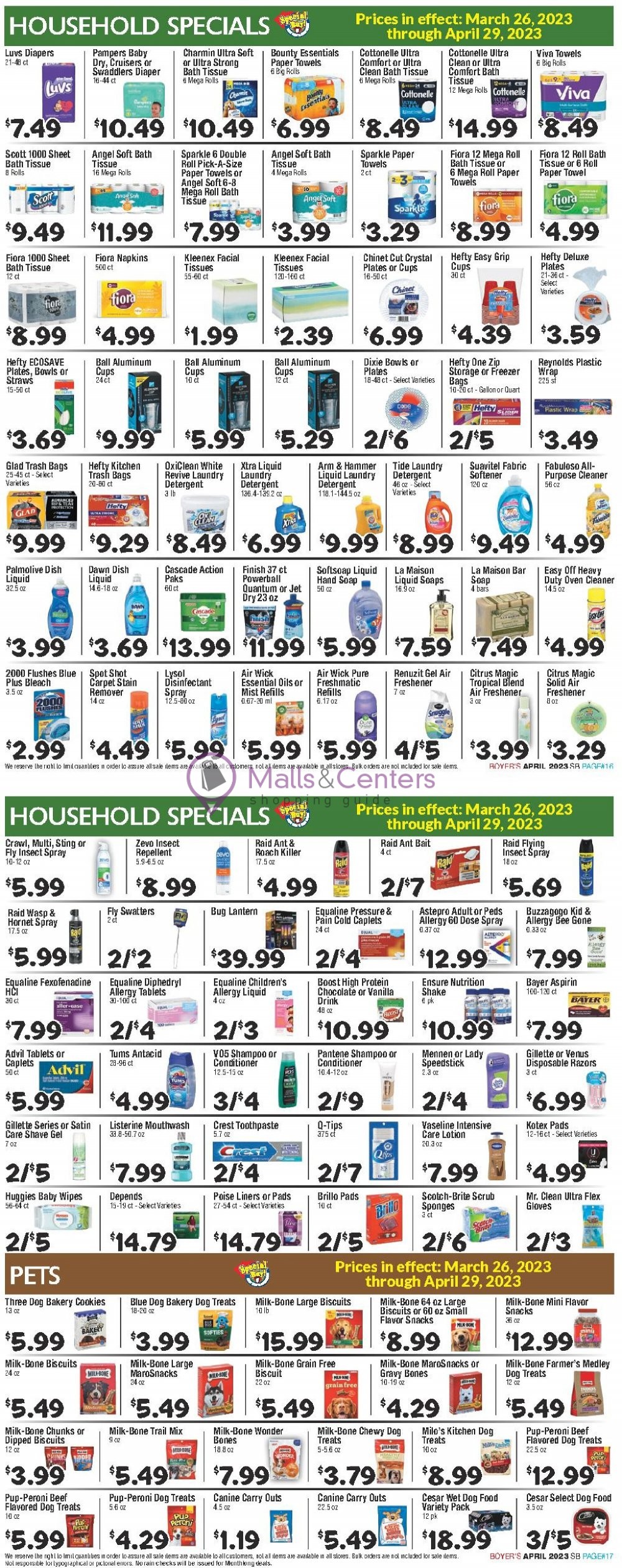 Boyer's Food Markets Weekly Ad - sales & flyers specials - MallsCenters