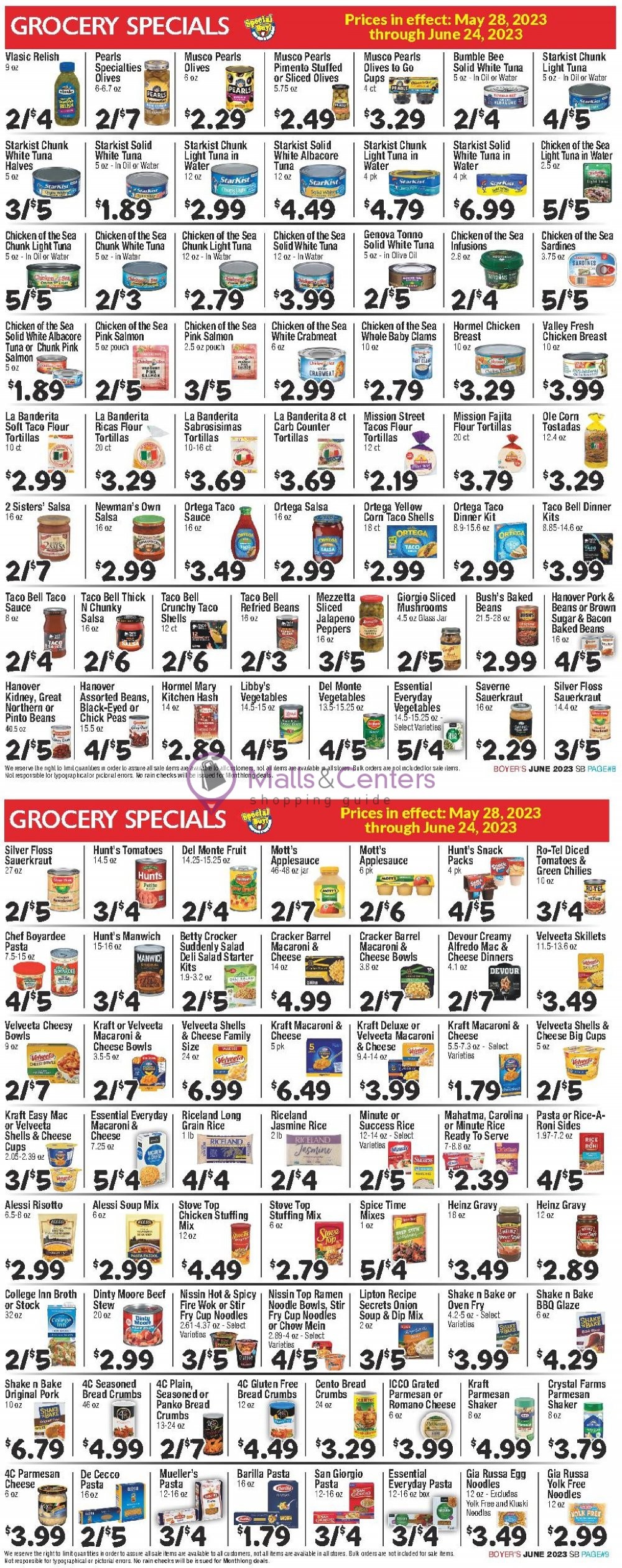 Boyer's Food Markets Weekly Ad - sales & flyers specials - MallsCenters