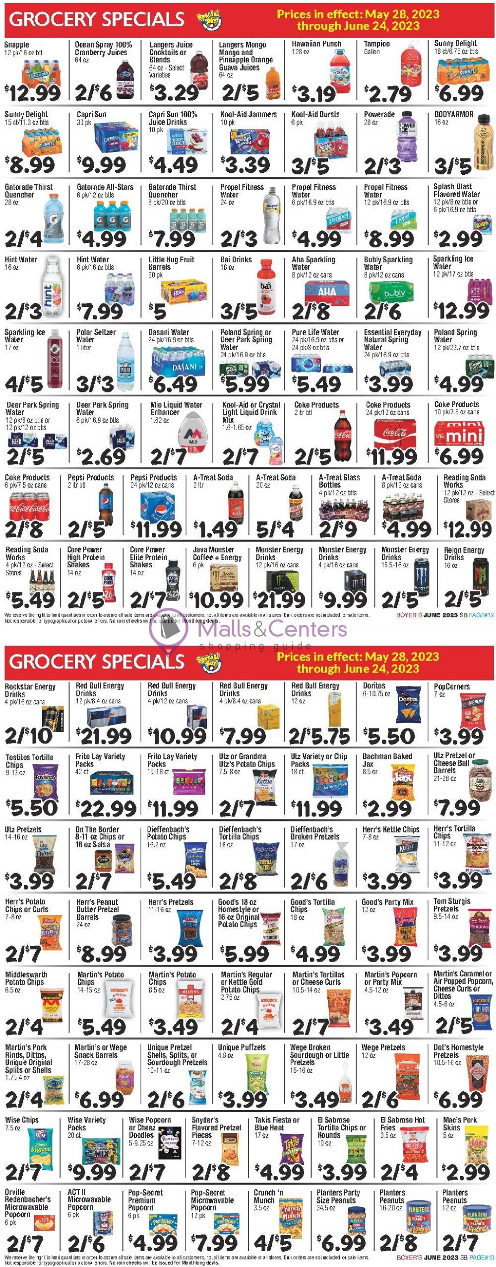 Boyer's Food Markets Weekly Ad - sales & flyers specials - MallsCenters