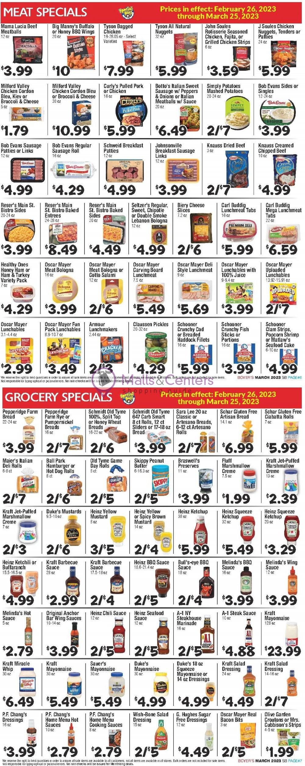 Boyer's Food Markets Weekly Ad - sales & flyers specials - MallsCenters