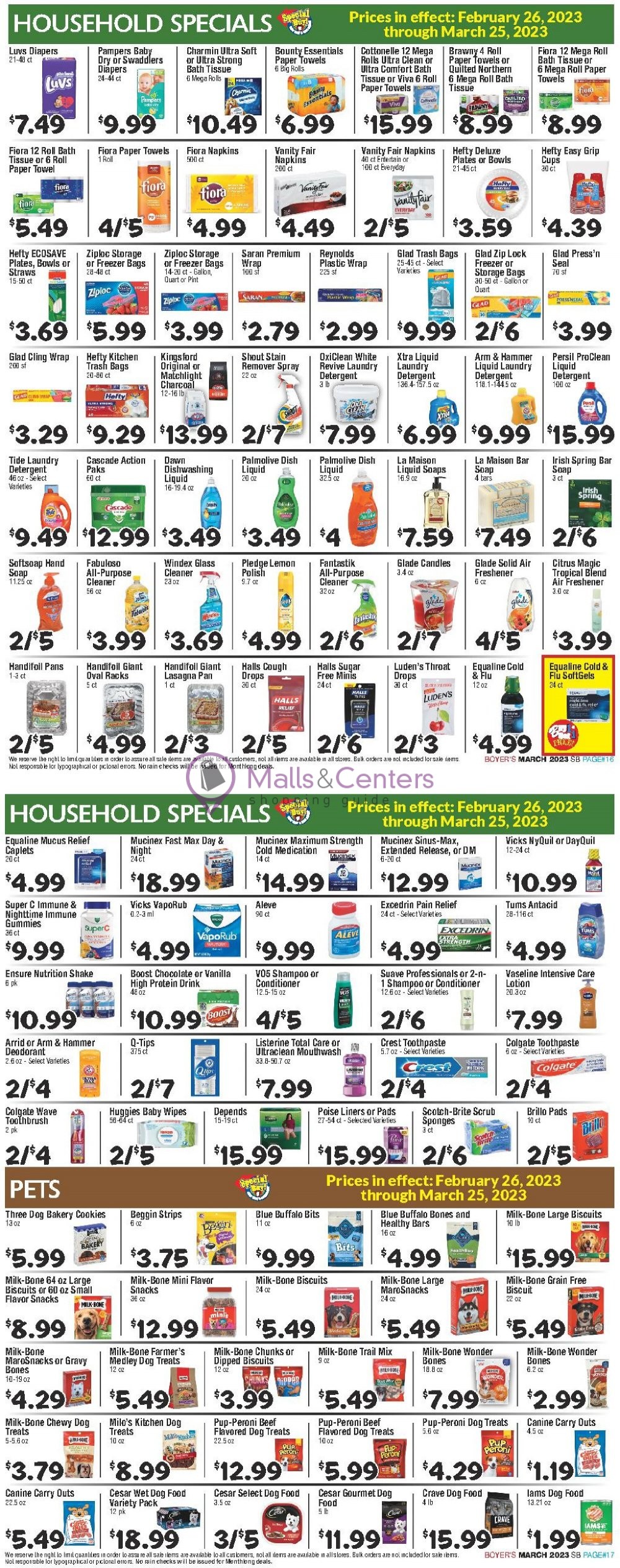Boyer's Food Markets Weekly Ad - sales & flyers specials - MallsCenters