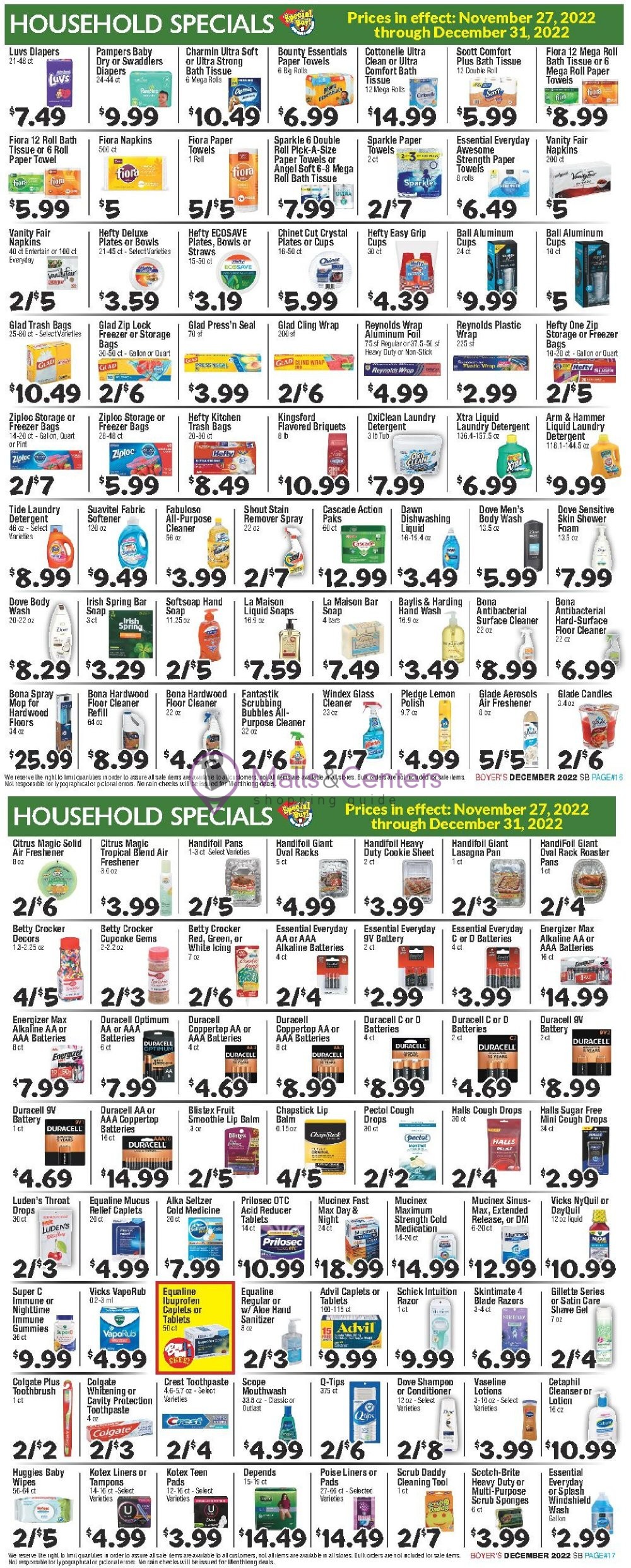 Boyer's Food Markets Weekly Ad - sales & flyers specials - MallsCenters