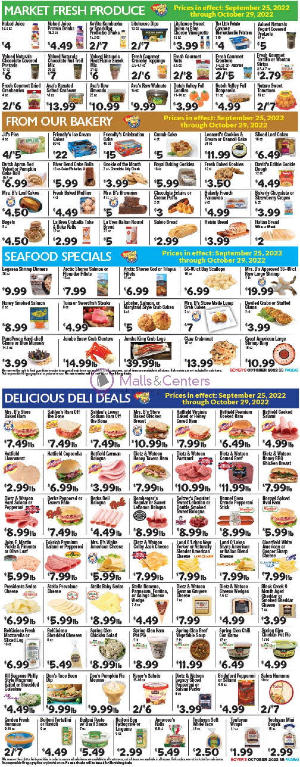 Boyer's Food Markets Weekly Ad - sales & flyers specials - MallsCenters