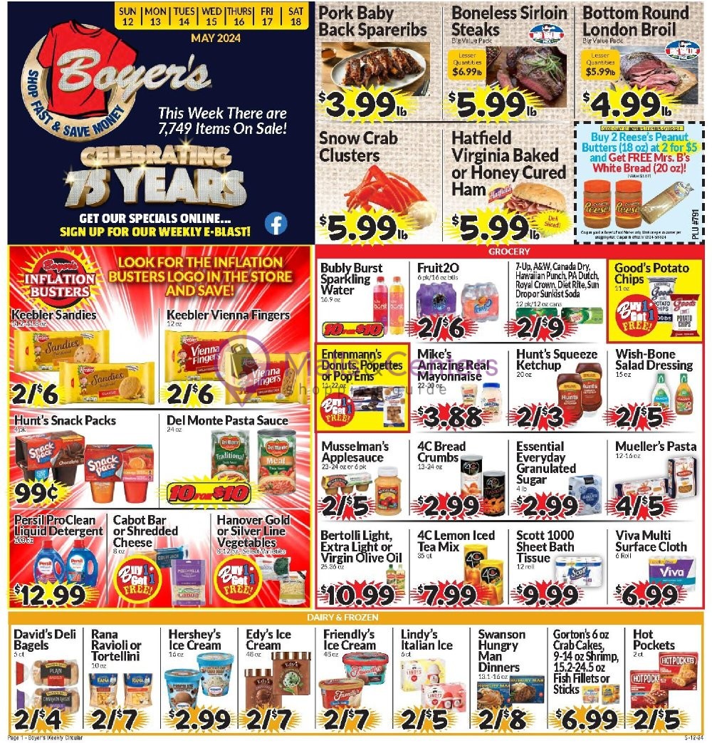 Boyer's Food Markets Weekly ad valid from 05/12/2024 to 05/18/2024 ...