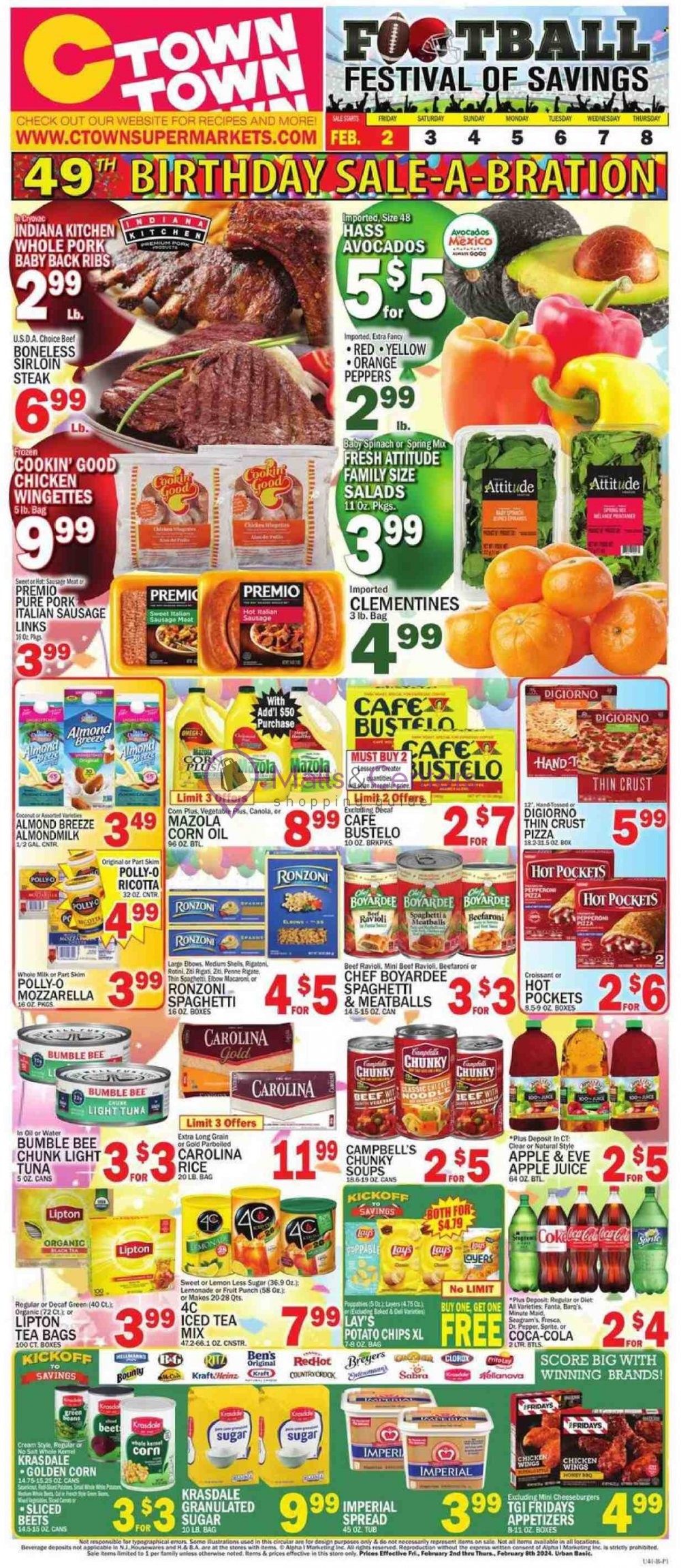 C-Town Supermarkets Weekly Ad, from Fri, 2/2/2024 - sales & flyers ...