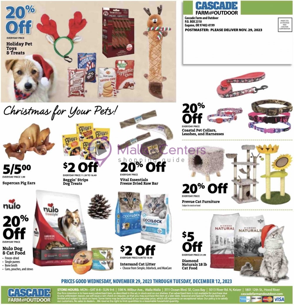 Cascade Farm and Outdoor Weekly ad valid from 11/29/2023 to 12/12/2023 ...