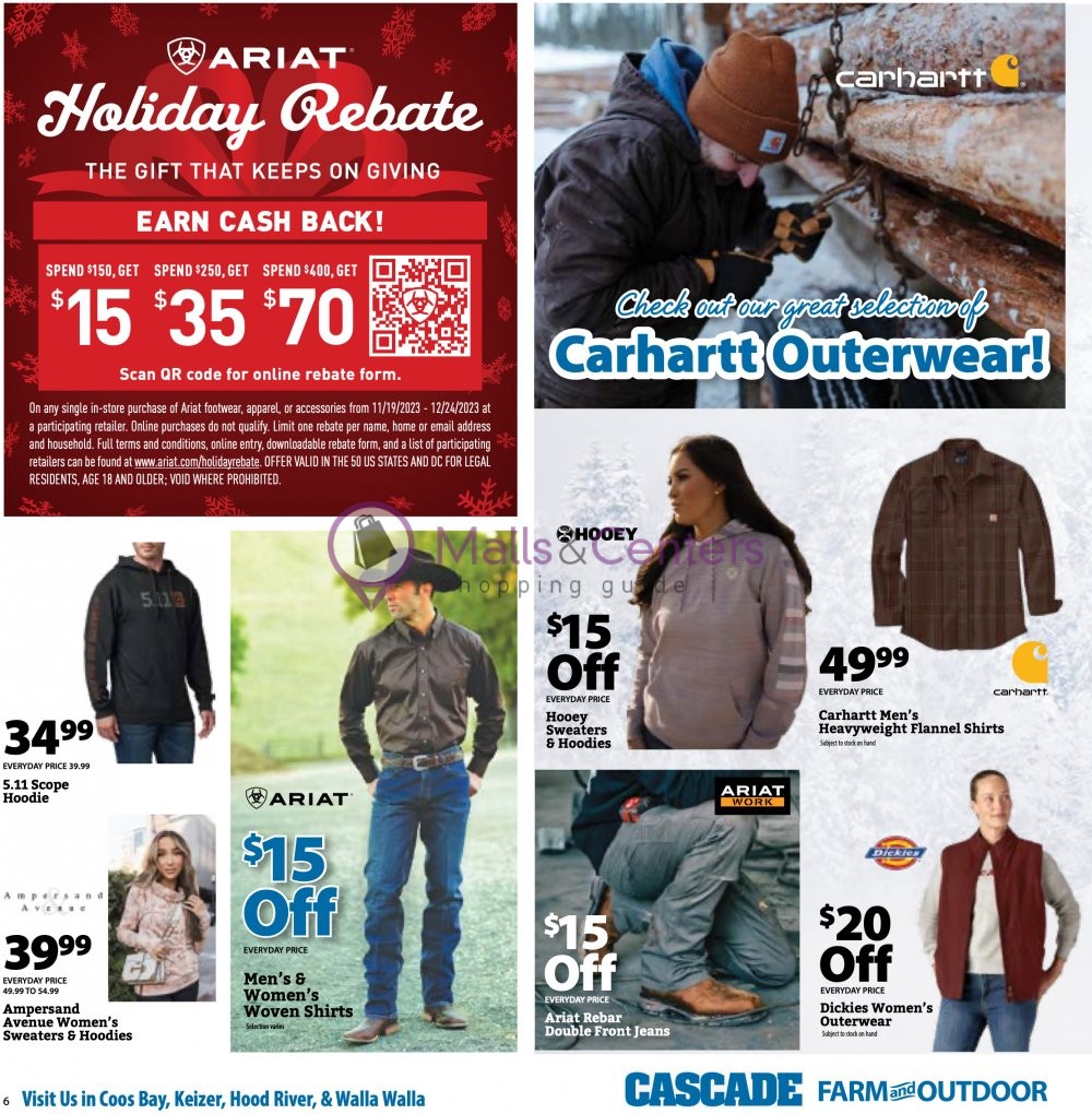 Cascade Farm and Outdoor Weekly ad valid from 11/29/2023 to 12/12/2023 ...