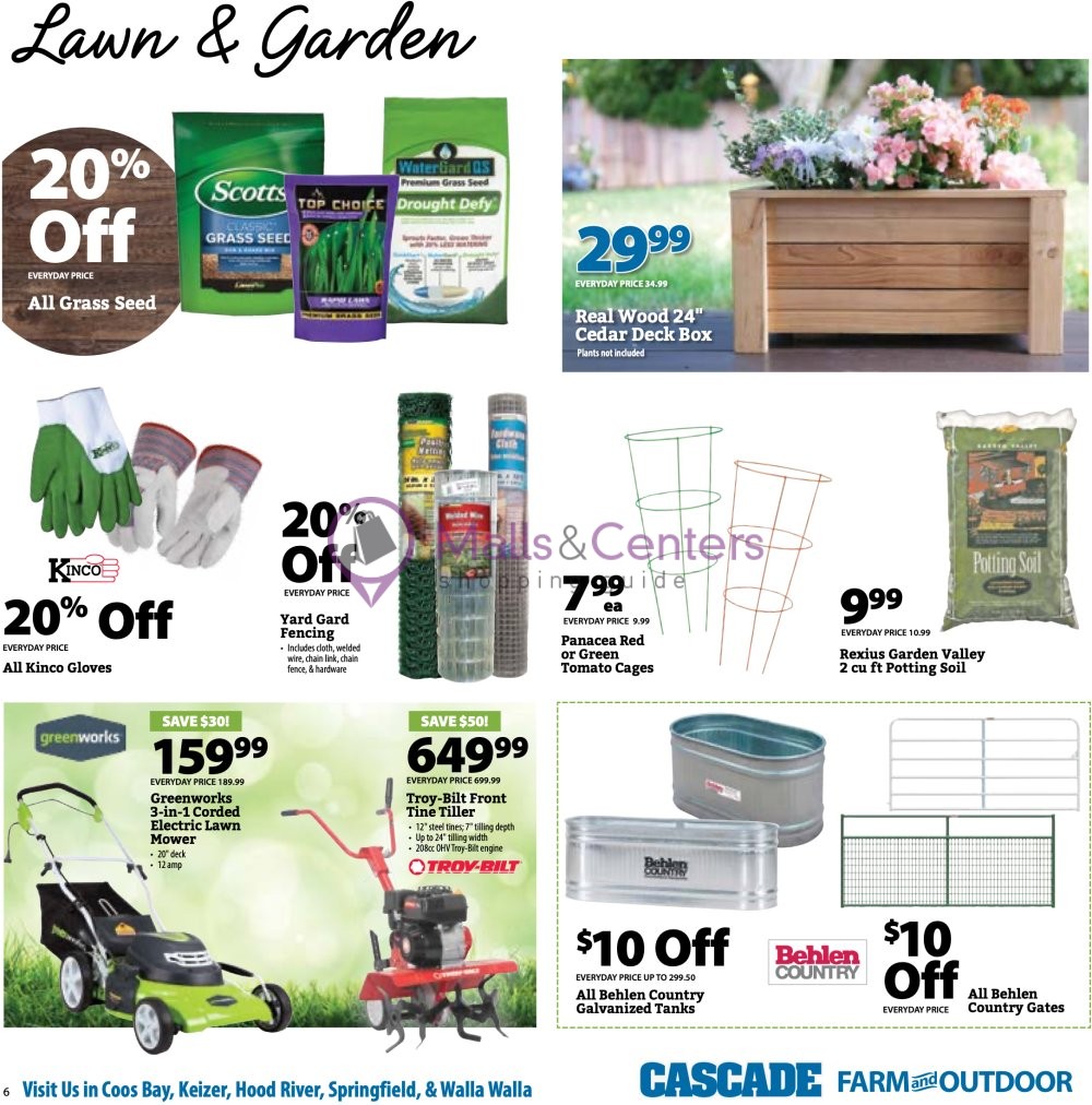 Cascade Farm and Outdoor Weekly ad valid from 05/29/2024 to 06/11/2024 ...