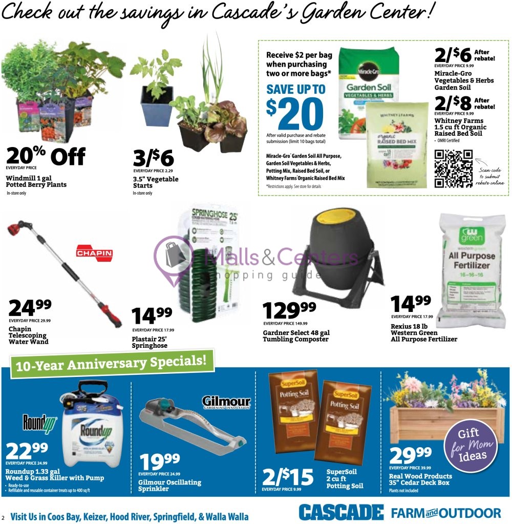 Cascade Farm and Outdoor Weekly ad valid from 05/01/2024 to 05/14/2024 ...