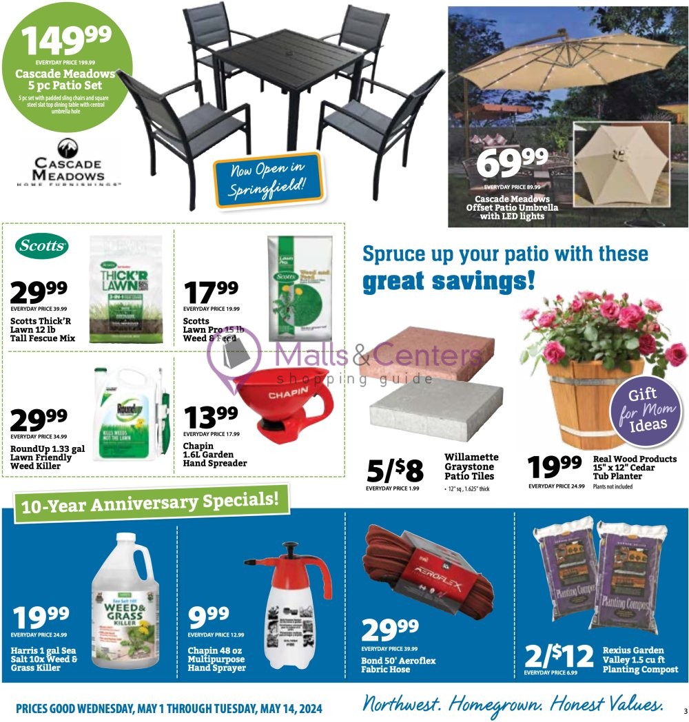Cascade Farm and Outdoor Weekly ad valid from 05/01/2024 to 05/14/2024 ...