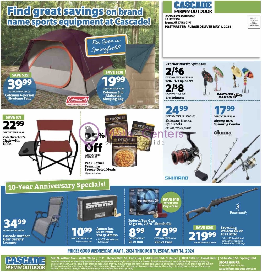 Cascade Farm and Outdoor Weekly ad valid from 05/01/2024 to 05/14/2024 ...