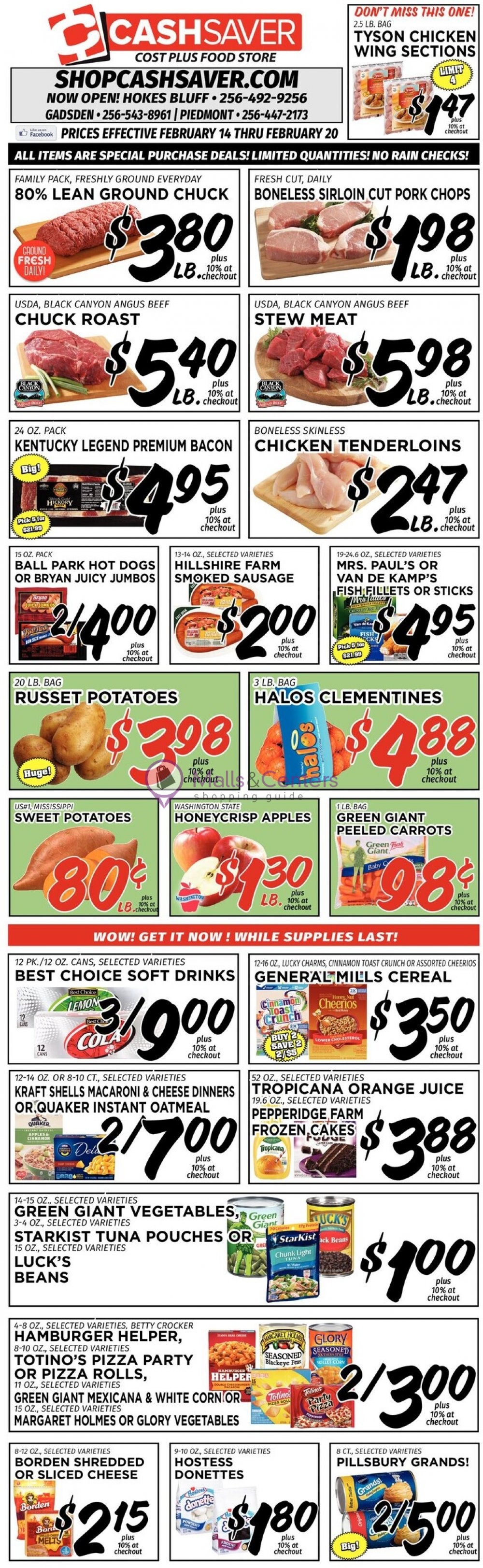 Cash Saver Cost Plus Food Outlet Weekly Ad, from Wed, 2/14/2024 - sales ...