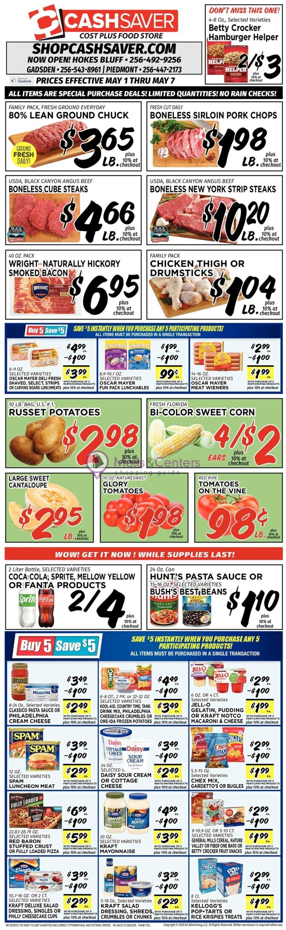 Cash Saver Cost Plus Food Outlet Weekly ad valid from 05/01/2024 to 05 ...