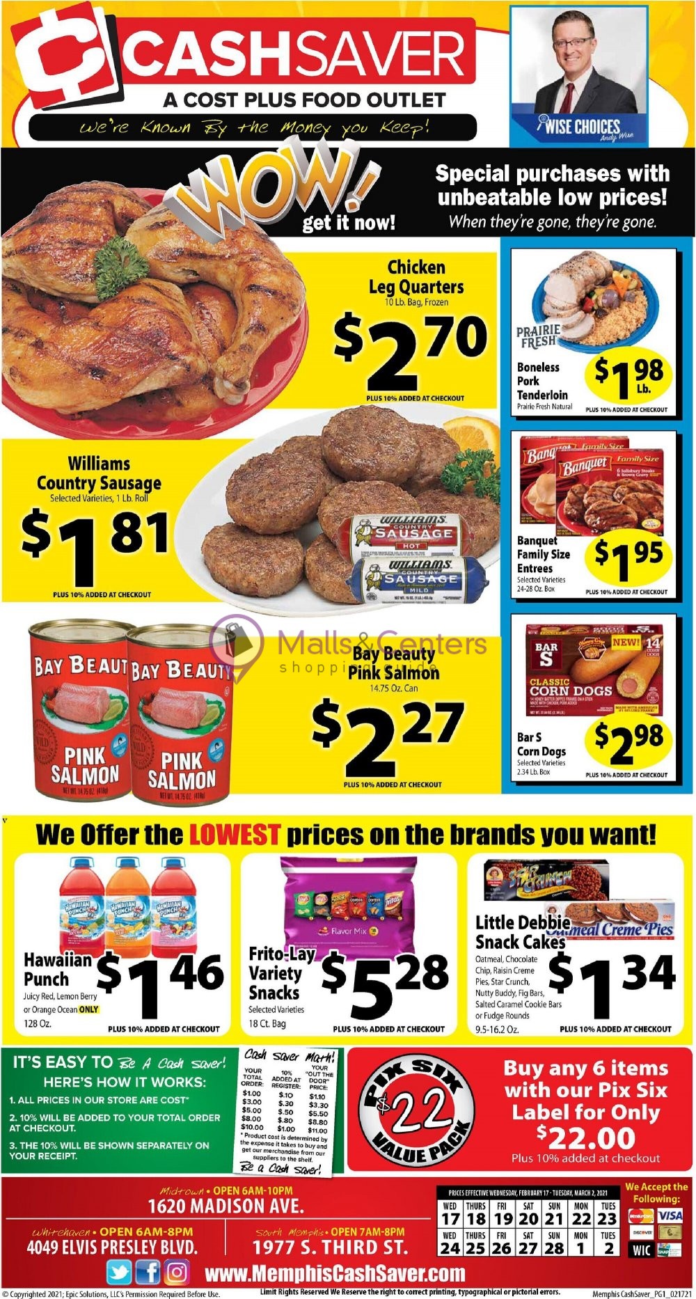 Cash Saver Cost Plus Food Outlet Weekly Ad - sales & flyers specials ...