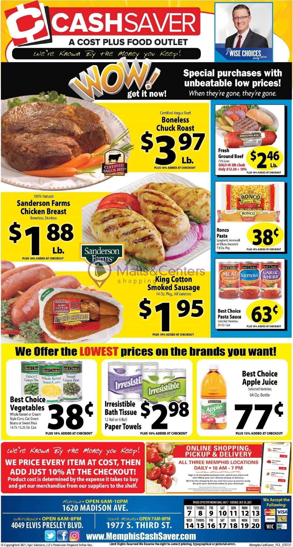 Cash Saver Cost Plus Food Outlet Weekly Ad - sales & flyers specials ...