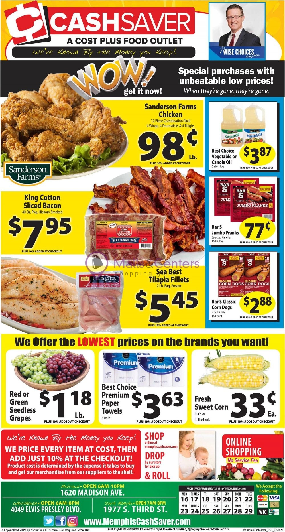 Cash Saver Cost Plus Food Outlet Weekly Ad - sales & flyers specials ...
