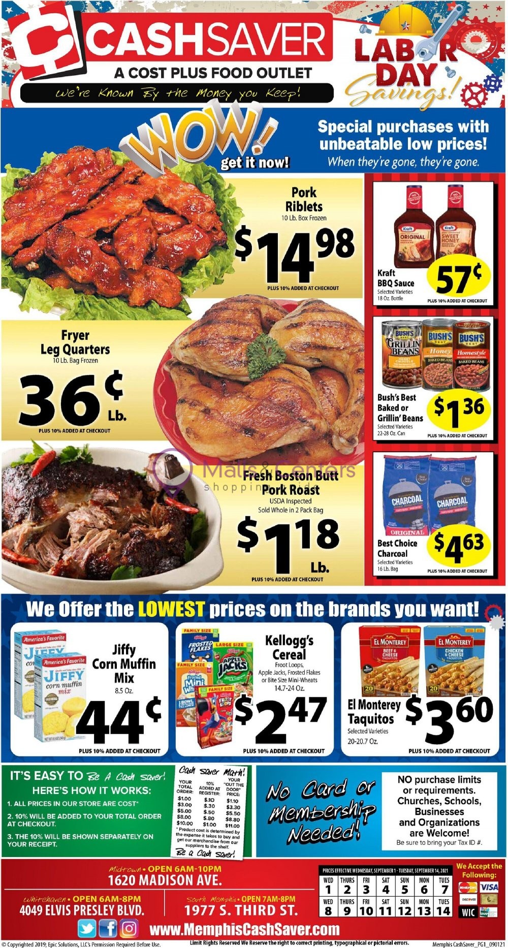 Cash Saver Cost Plus Food Outlet Weekly Ad - sales & flyers specials ...