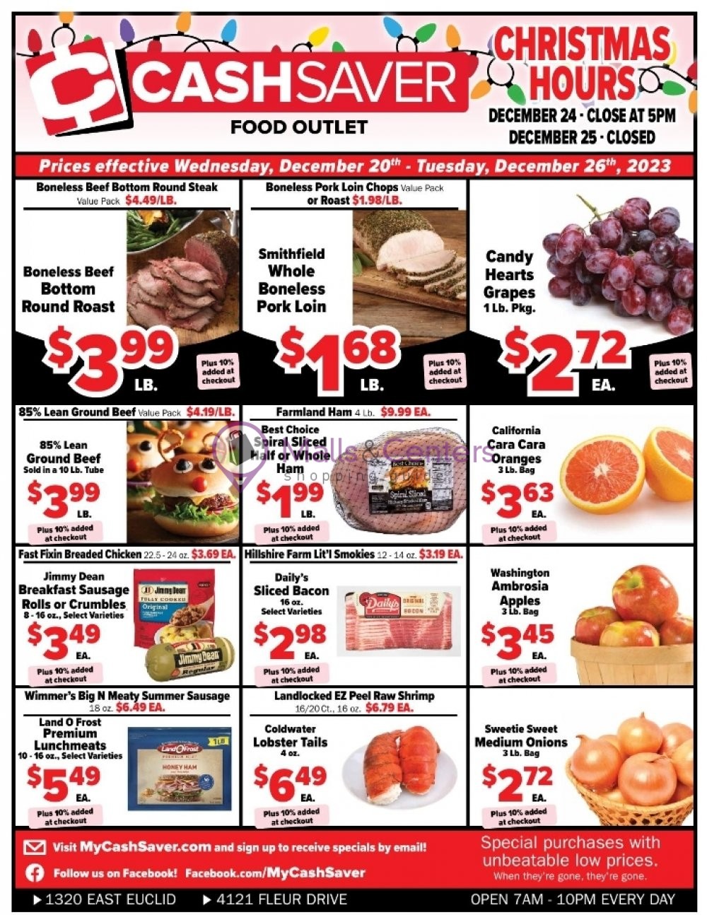 Cash Saver Food Outlet Weekly Ad, from Wed, 12/20/2023 - sales & flyers ...