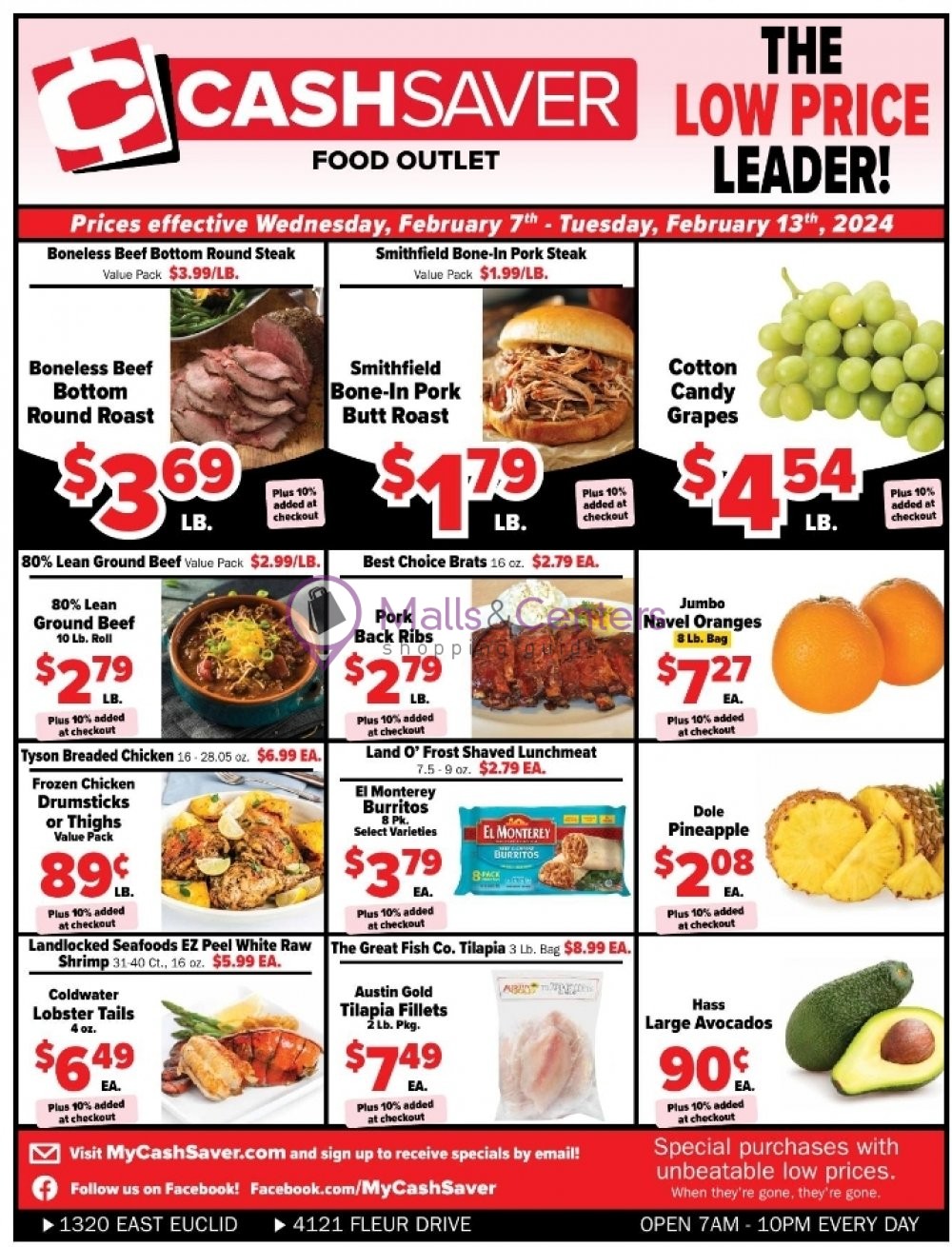 Cash Saver Food Outlet Weekly Ad, from Wed, 2/7/2024 - sales & flyers ...
