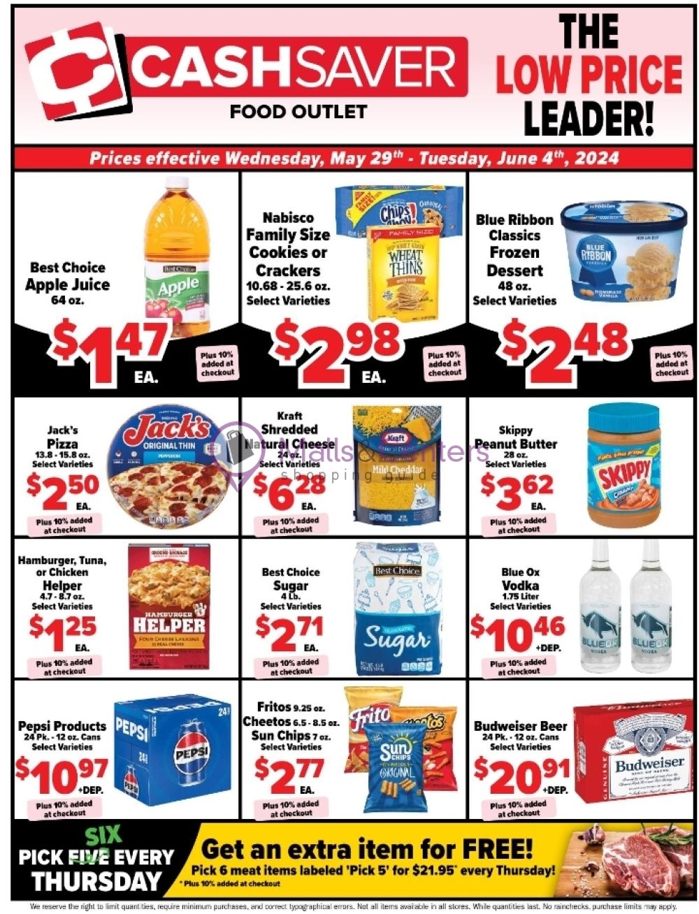 Cash Saver Food Outlet Weekly ad valid from 05/29/2024 to 06/04/2024 ...