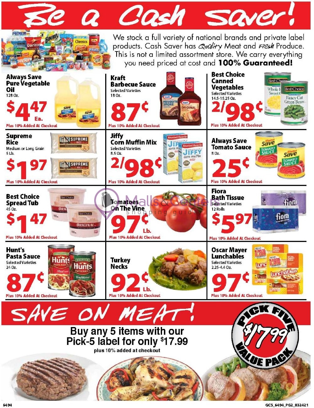 Cash Saver South Weekly Ad - sales & flyers specials - MallsCenters