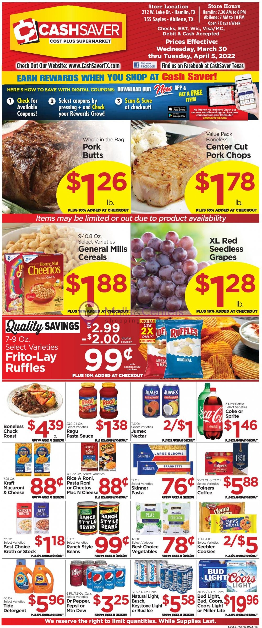 CashSaver Weekly Ad - sales & flyers specials - MallsCenters