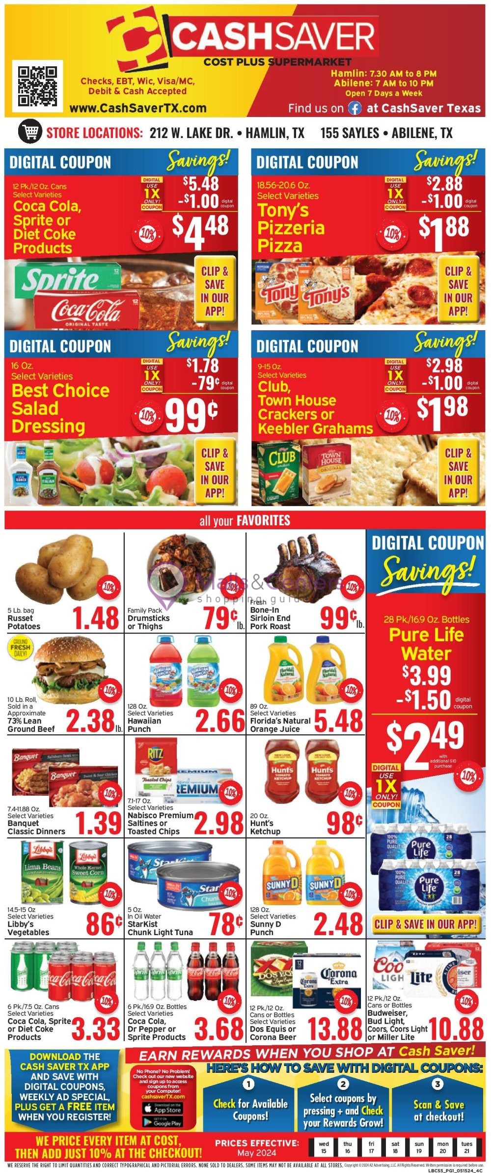 CashSaver Weekly Ad, from Wed, 5/15/2024 - sales & flyers specials ...