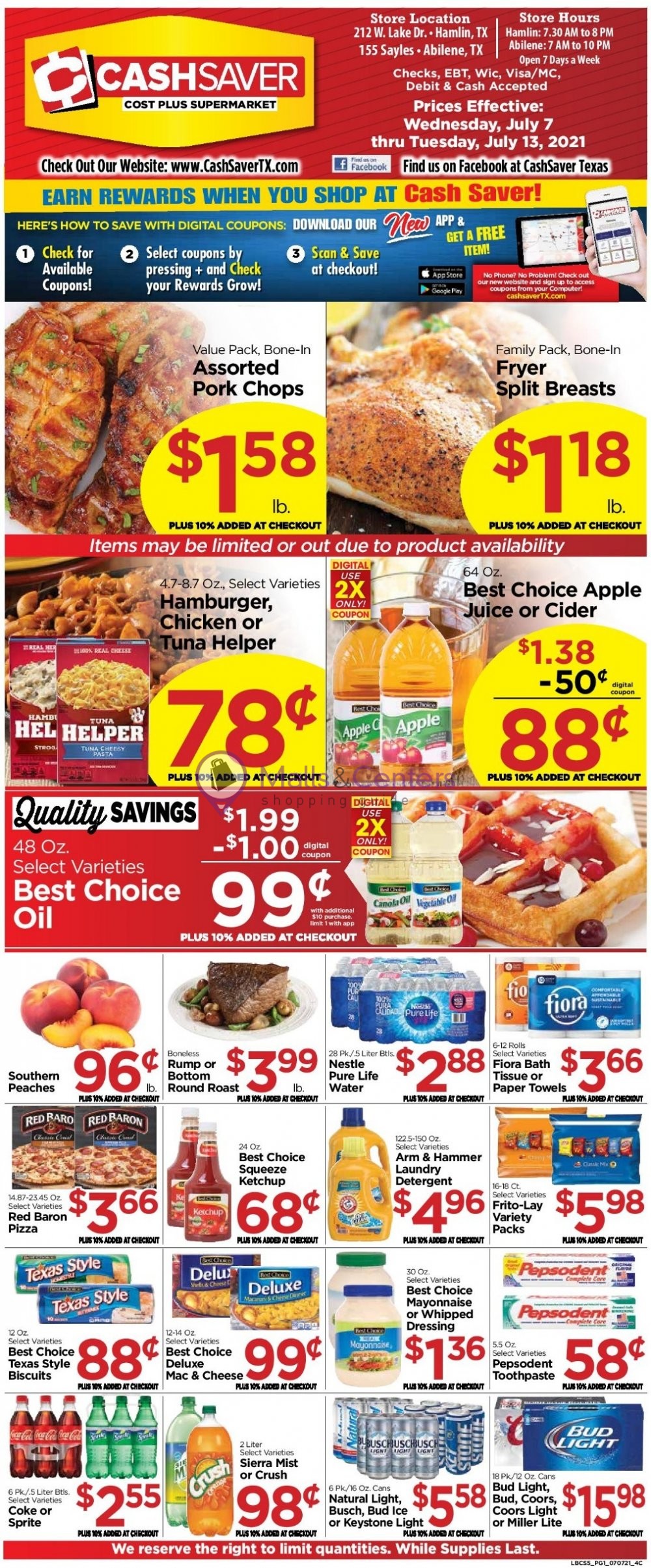 CashSaver Weekly Ad - sales & flyers specials - MallsCenters
