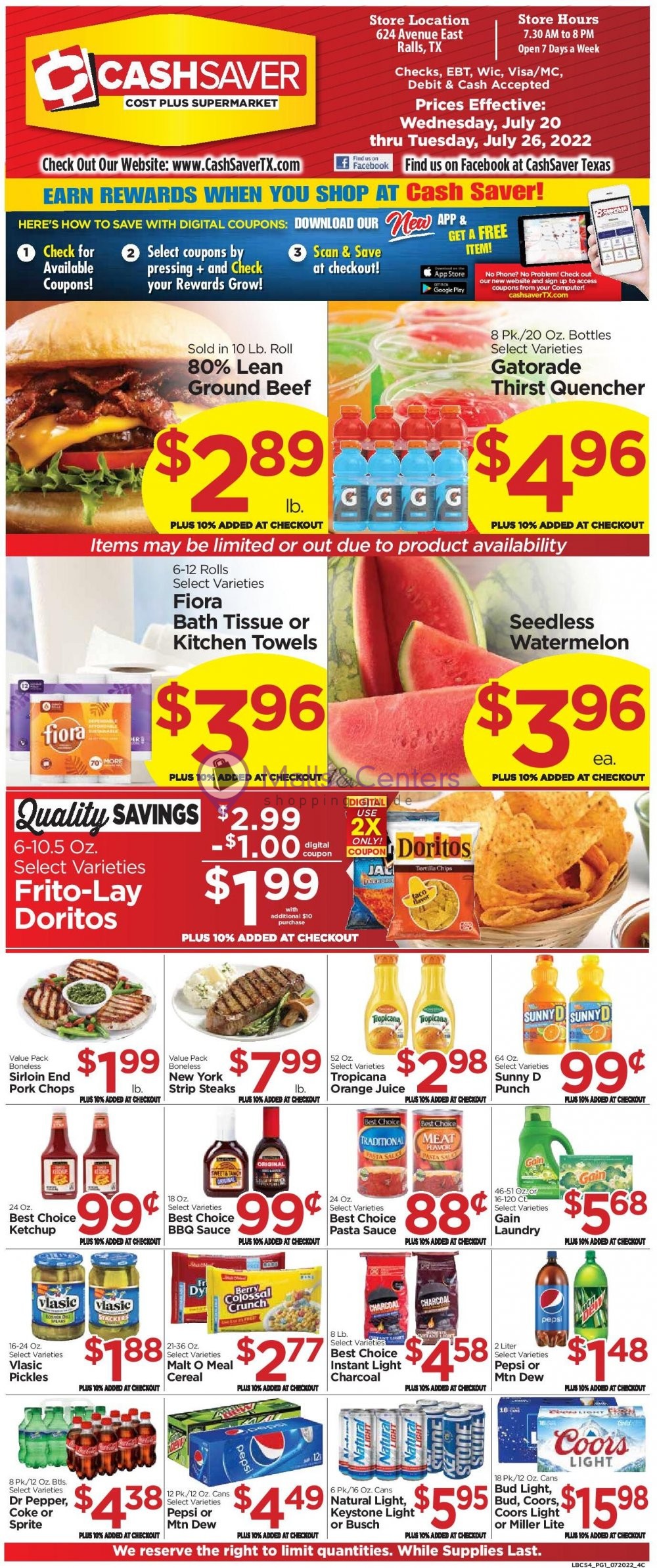 CashSaver Weekly Ad - sales & flyers specials - MallsCenters