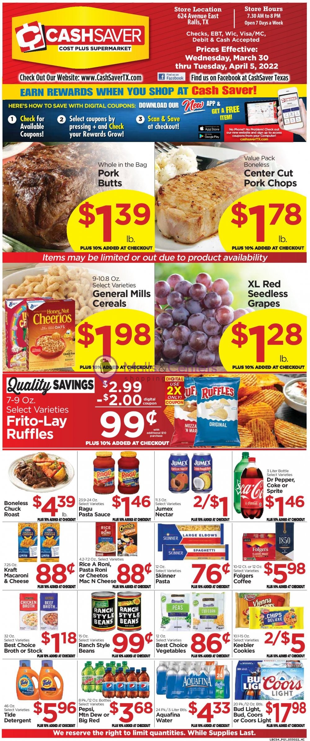 CashSaver Weekly Ad - sales & flyers specials - MallsCenters