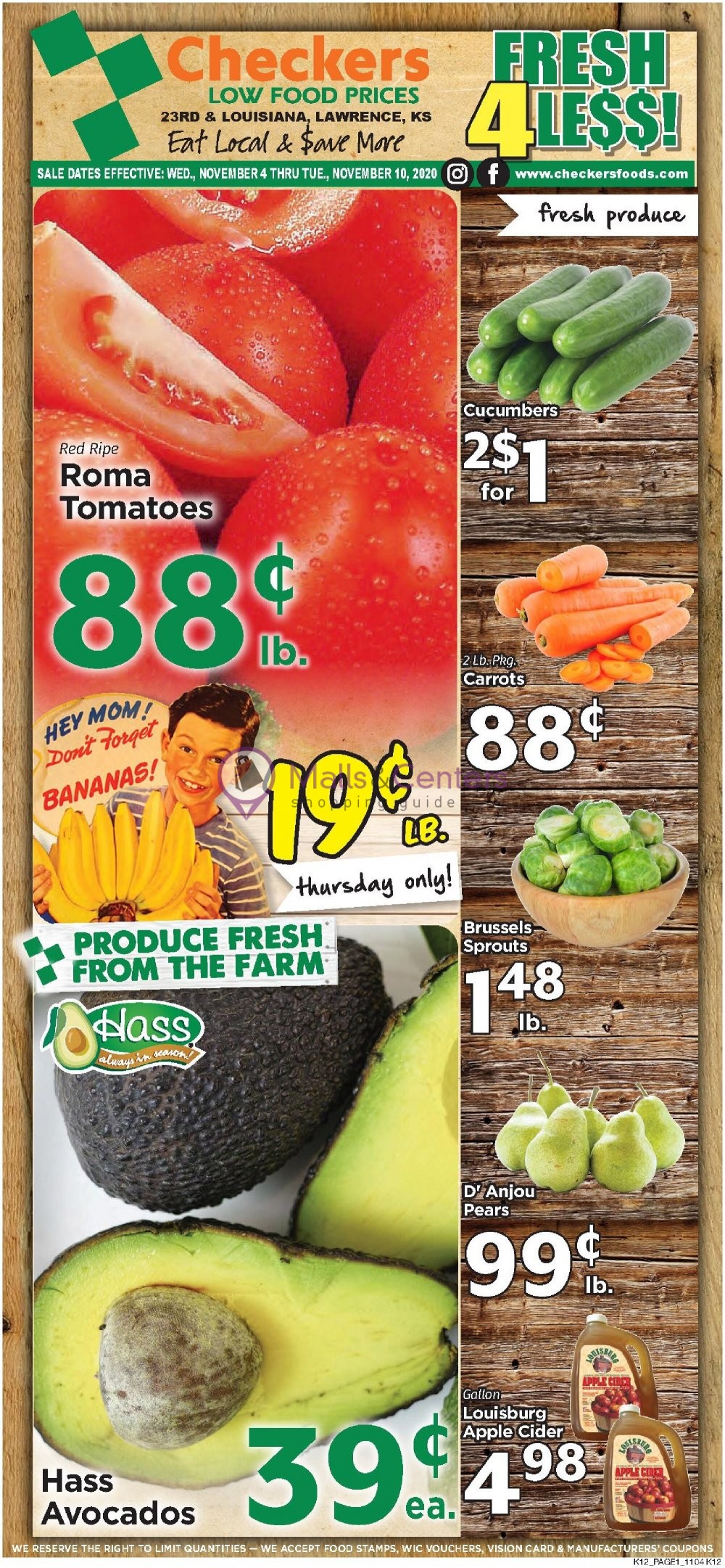 Checkers Foods Weekly ad valid from 11/04/2020 to 11/10/2020 - MallsCenters